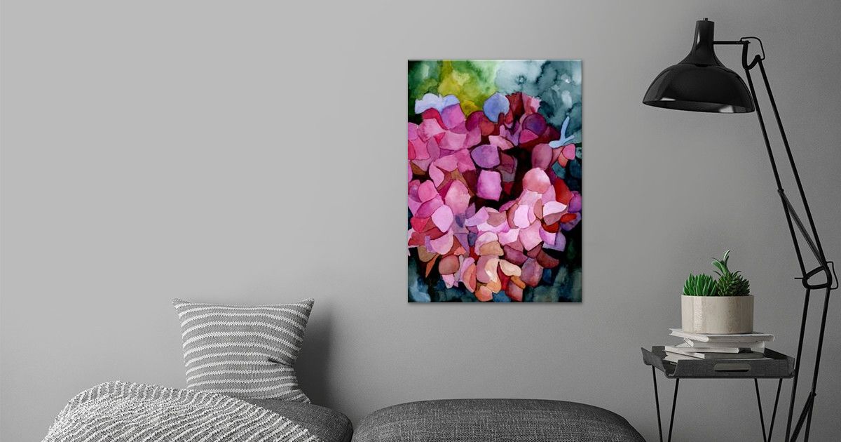 'Hydrangea' Poster by EMJAY Heiss | Displate