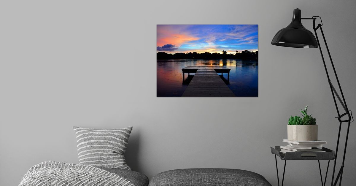 'The old lake dock' Poster by David Thompson | Displate