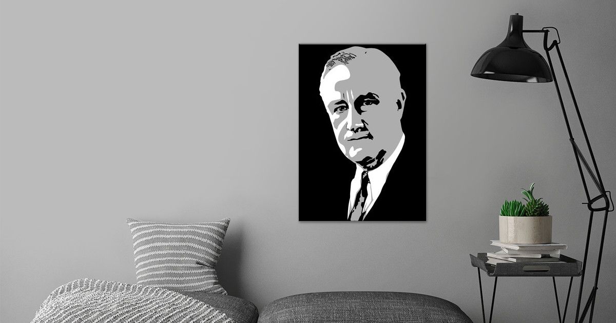 'Franklin Delano Roosevelt' Poster by Silhouette Boss | Displate