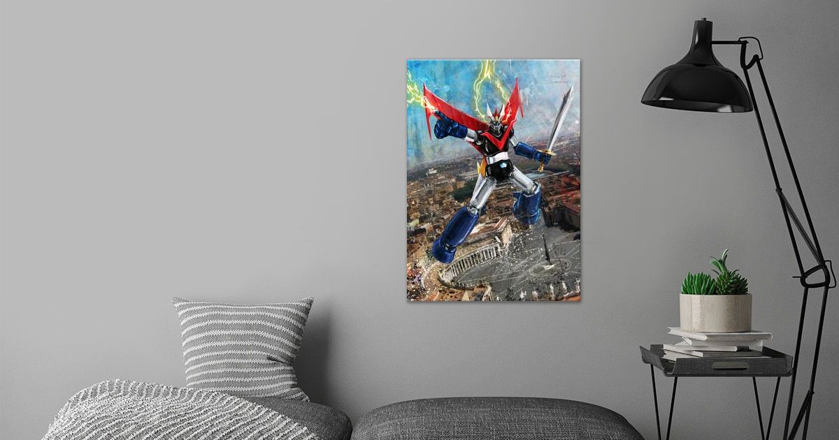 'Great Mazinger in Rome' Poster by Andrea Gatti | Displate