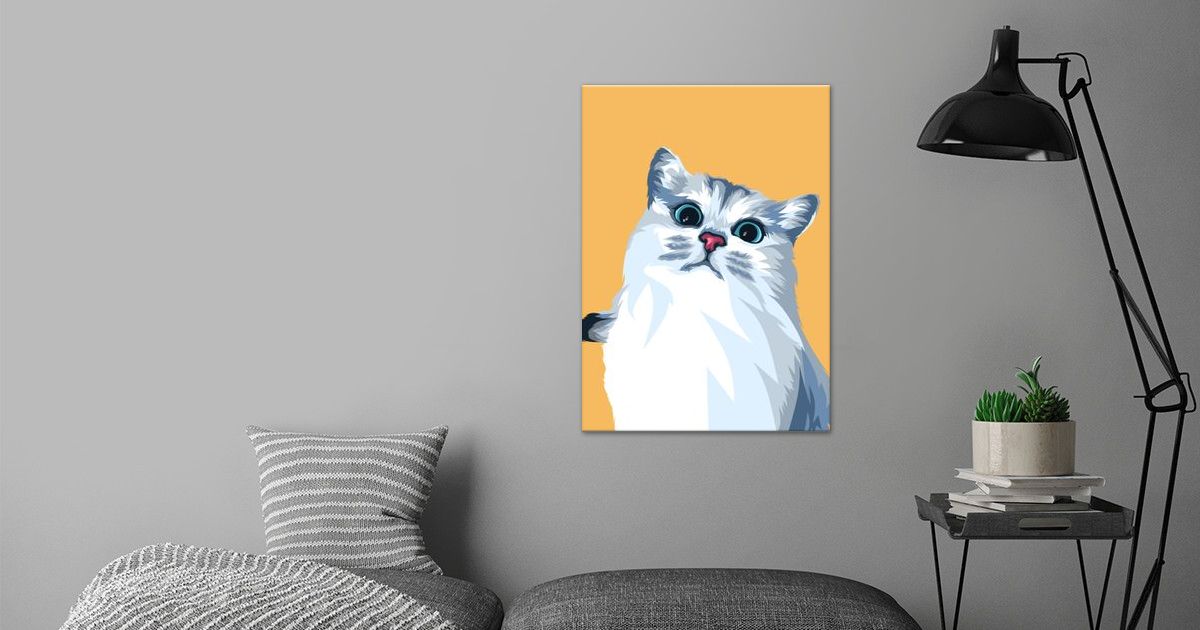 'Cute cat' Poster by Syaiful Artwork | Displate