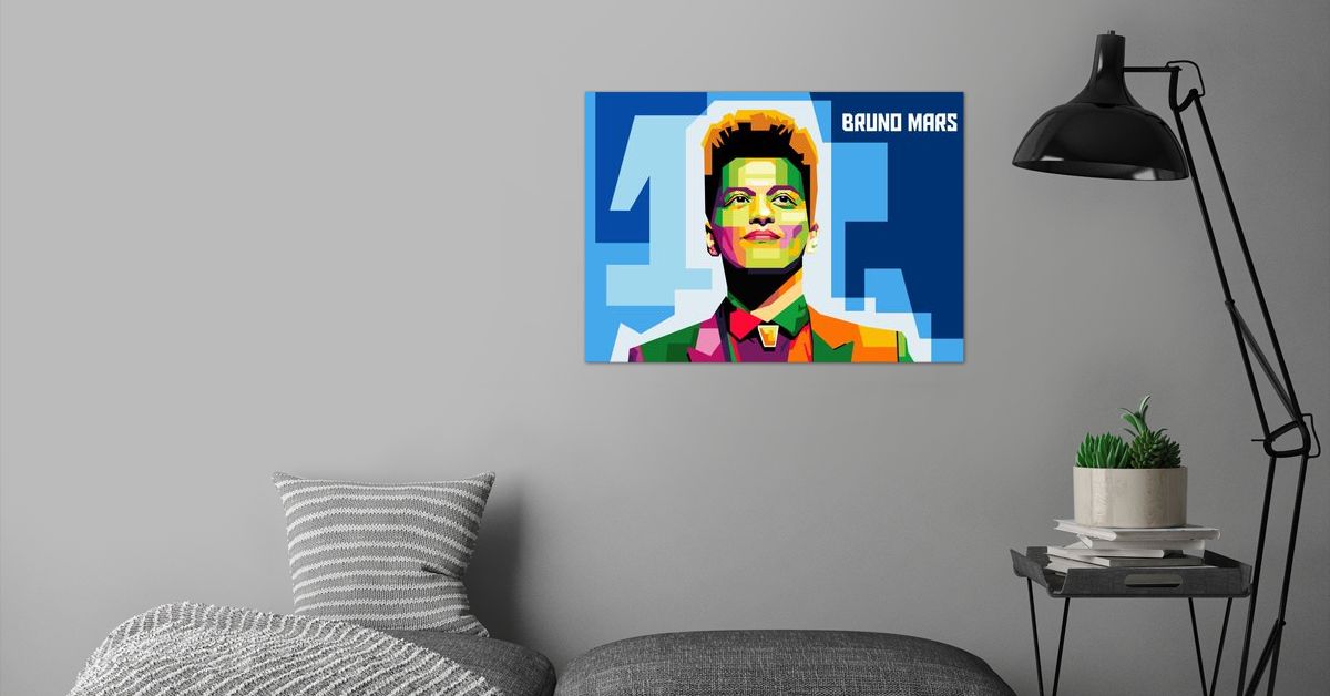 'Bruno Mars Pop Art Style ' Poster by | Displate