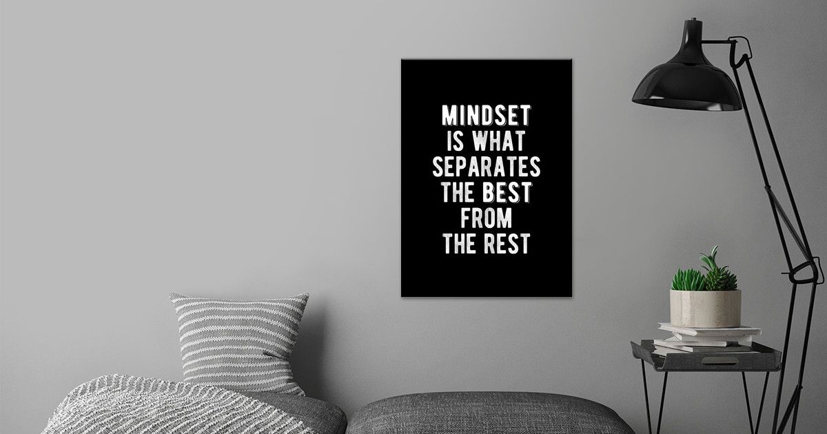 Mindset Of A Winner Quote Poster By Motivational Flow Displate Mindset Of A Winner Quote Poster By Motivational Flow Displate