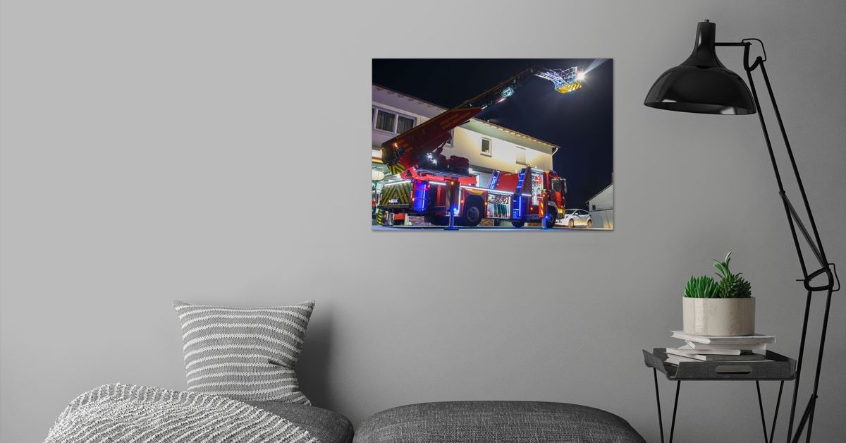 'Feuerwehr Neukirchen' Poster by Nicolas Mausehund | Displate