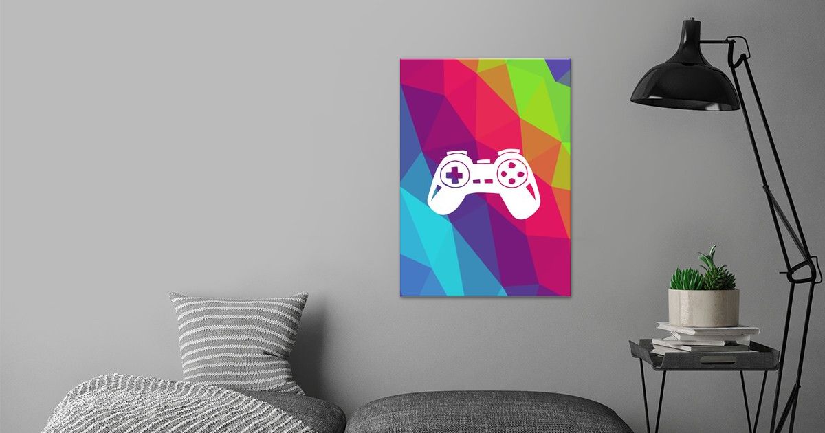'Rainbow Game Controller 12' Poster by Maricris M | Displate