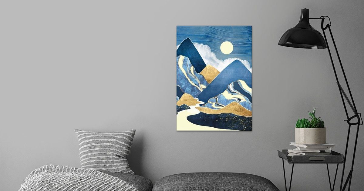 'Moon River' Poster by SpaceFrog Designs | Displate
