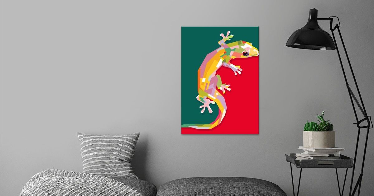 'gecko the lizard' Poster by Popart PosterS | Displate