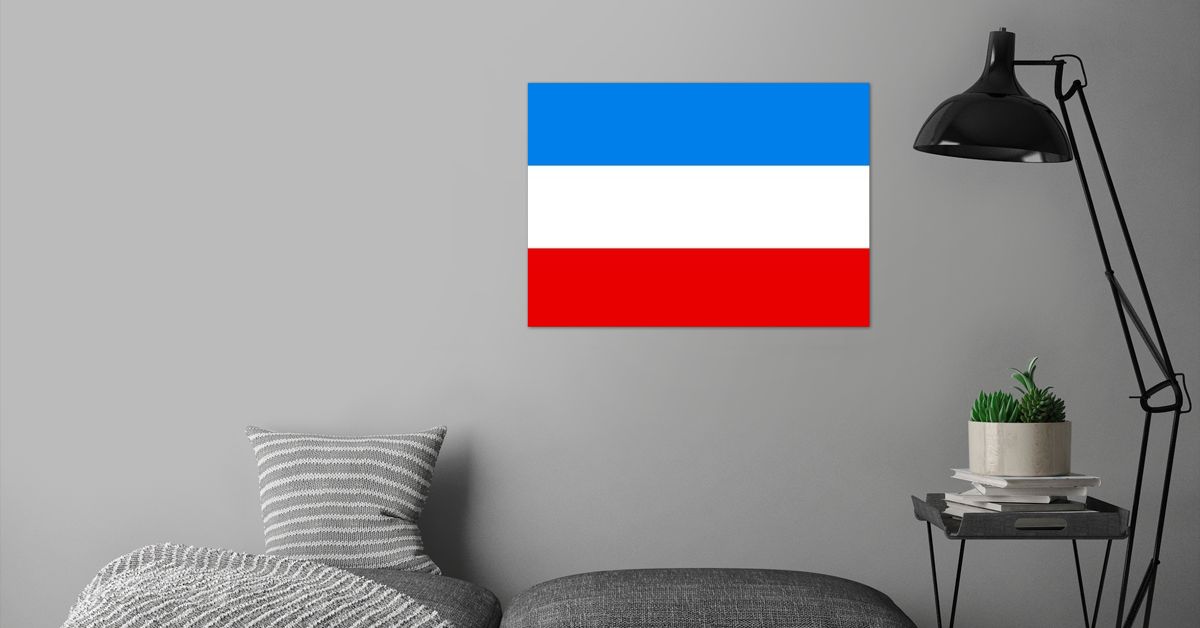'Mannheim flag Germany' Poster by Maksym Kapliuk | Displate
