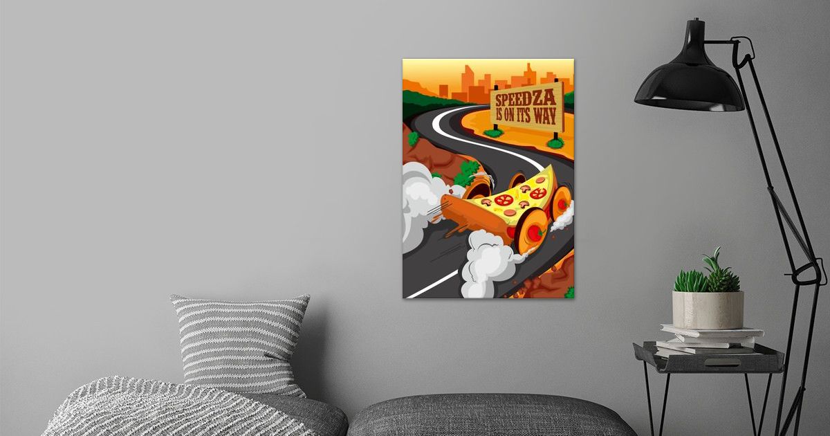 'SPEEDZA PIZZA' Poster by Em sandia | Displate