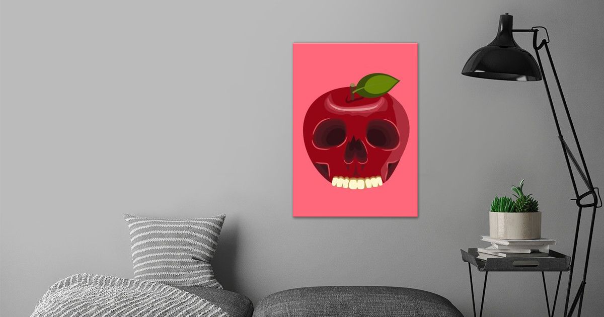 'Apple Scull' Poster by Ralph Frankenberg | Displate