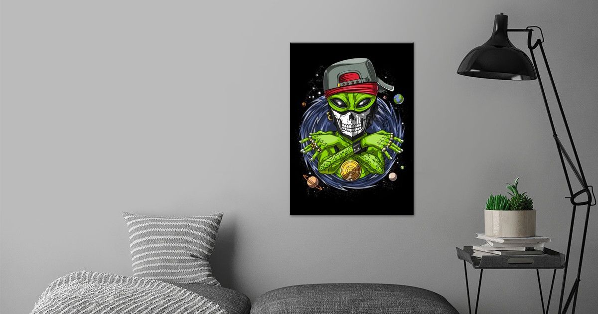 'Space Alien Gangster' Poster by Psychonautica | Displate