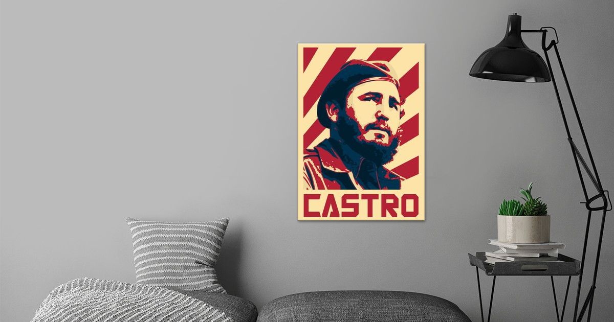 'Fidel Castro Propaganda' Poster by Filip Hellman | Displate