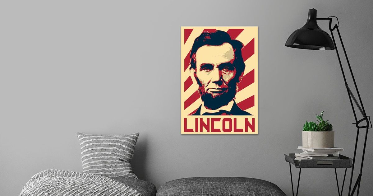 'Abraham Lincoln Propaganda' Poster by Filip Hellman | Displate