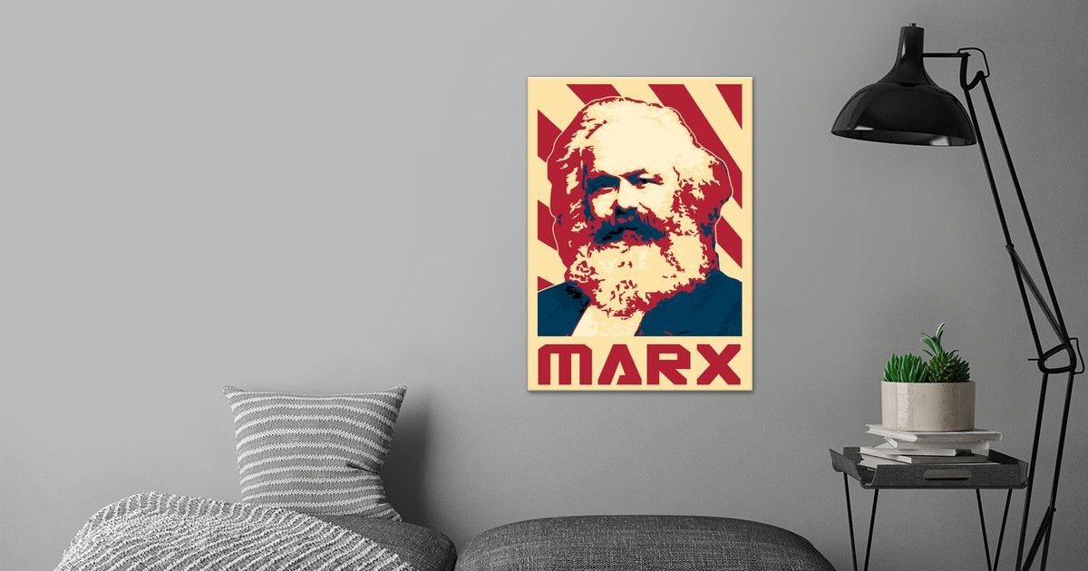 'Karl Marx Propaganda' Poster by Filip Hellman | Displate