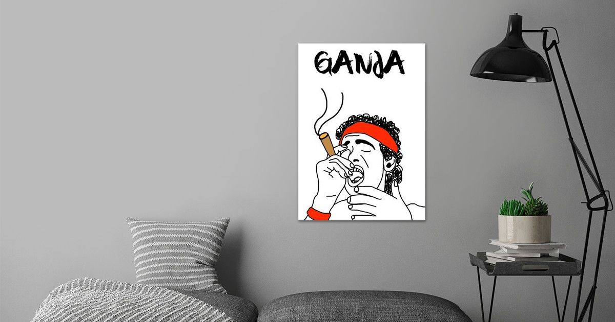 'Ganja' Poster by Sparsh Gupta | Displate