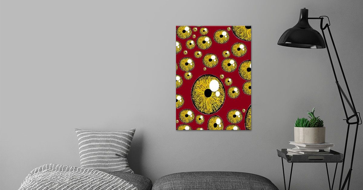'Eyes Red Jazz' Poster by Dalzim Lee | Displate
