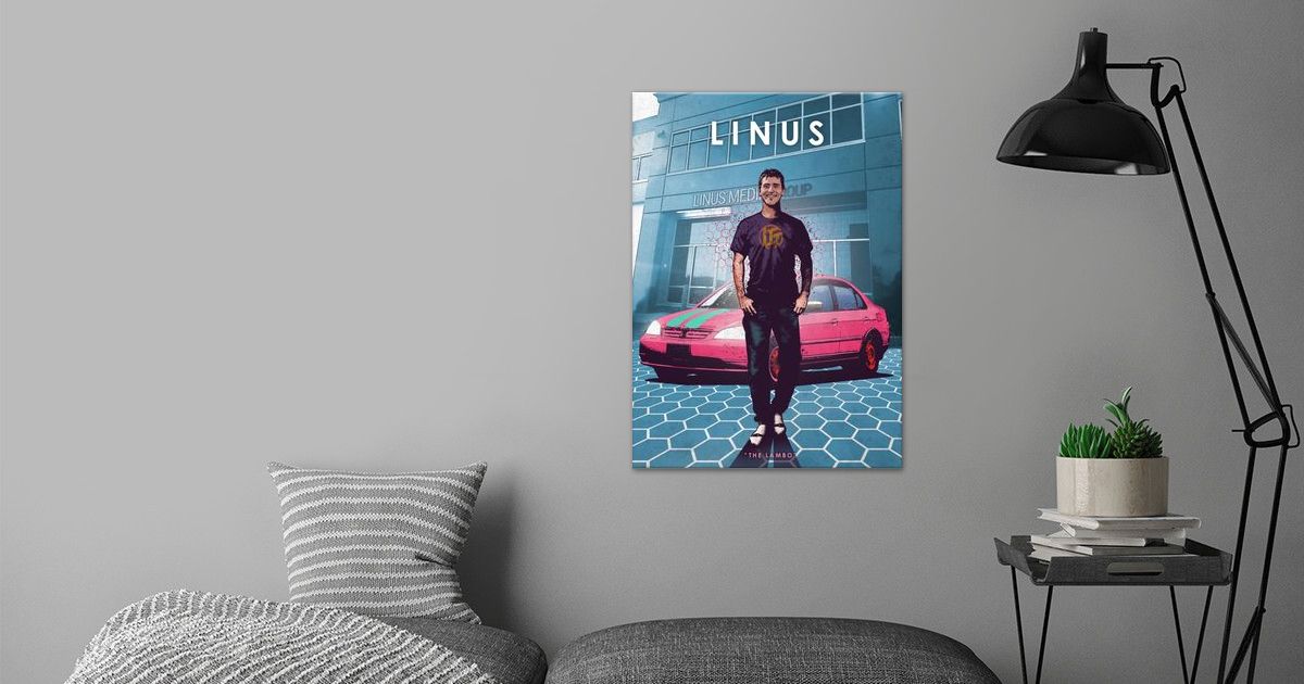 'Linus Tech Tips Lambo' Poster by Linus Tech Tips | Displate