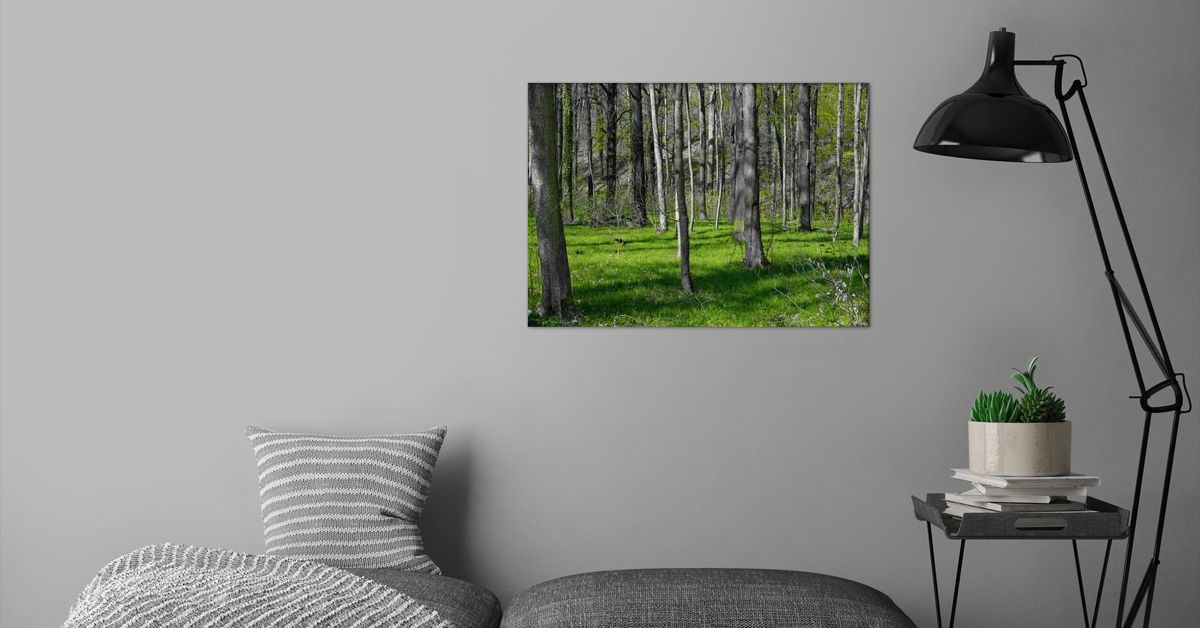 'Green vs Grey' Poster by Simon | Displate