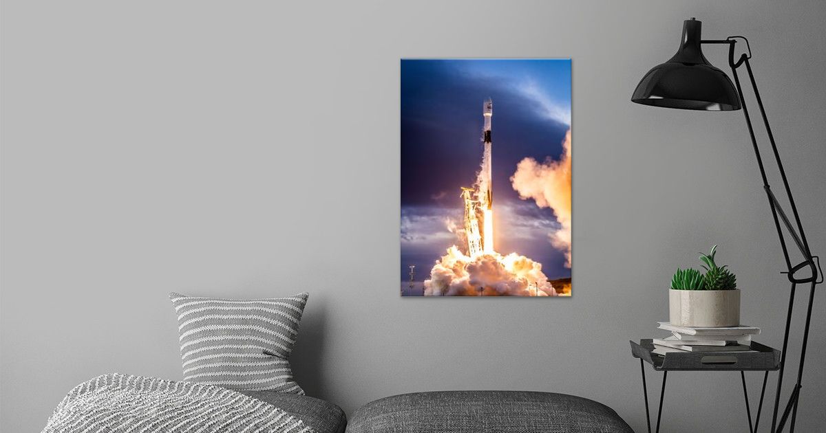 'SpaceX Falcon 9 Launch' Poster by Space Face | Displate
