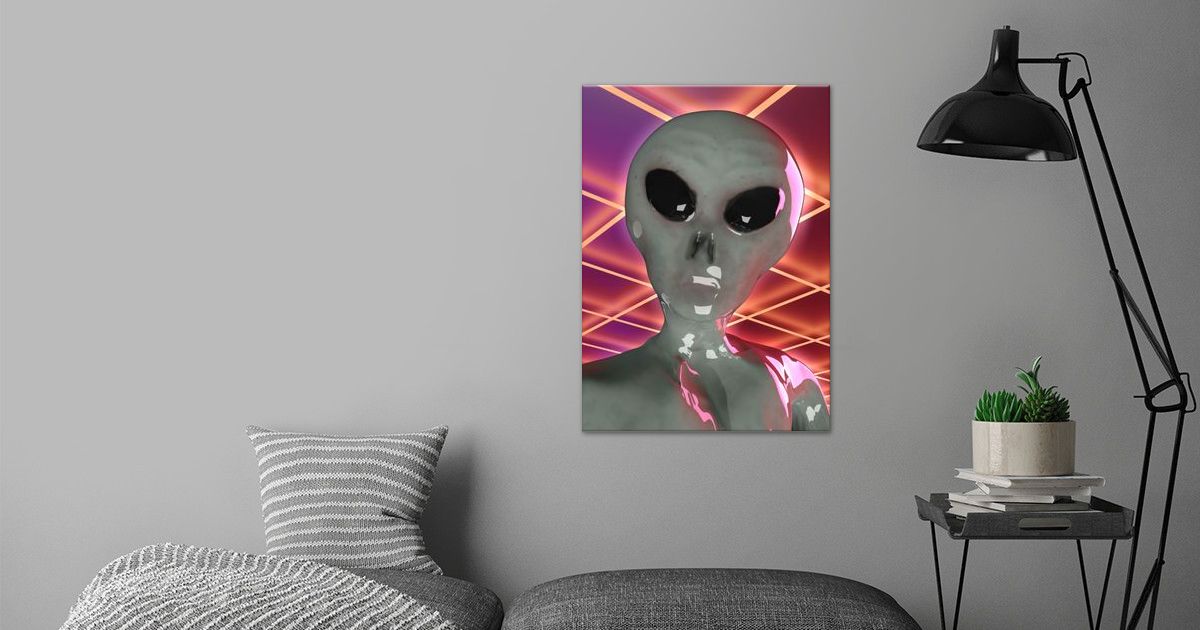 '80s alien' Poster by OccultFX | Displate