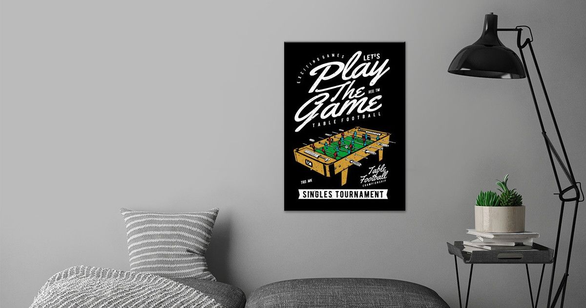 'Foosball Table' Poster by Chris Simmons | Displate
