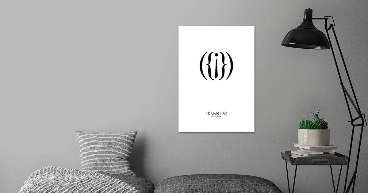 'Trajan Pro' Poster by Viktor Hertz | Displate