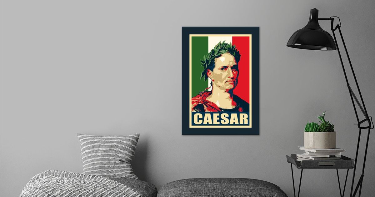 'Julius Caesar Italian Flag' Poster by Filip Hellman | Displate