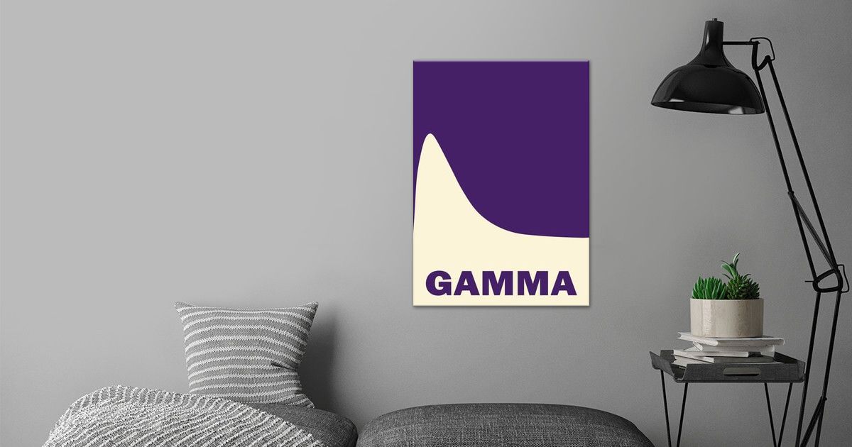 'Gamma Distibution' Poster by AJ Torgesen | Displate
