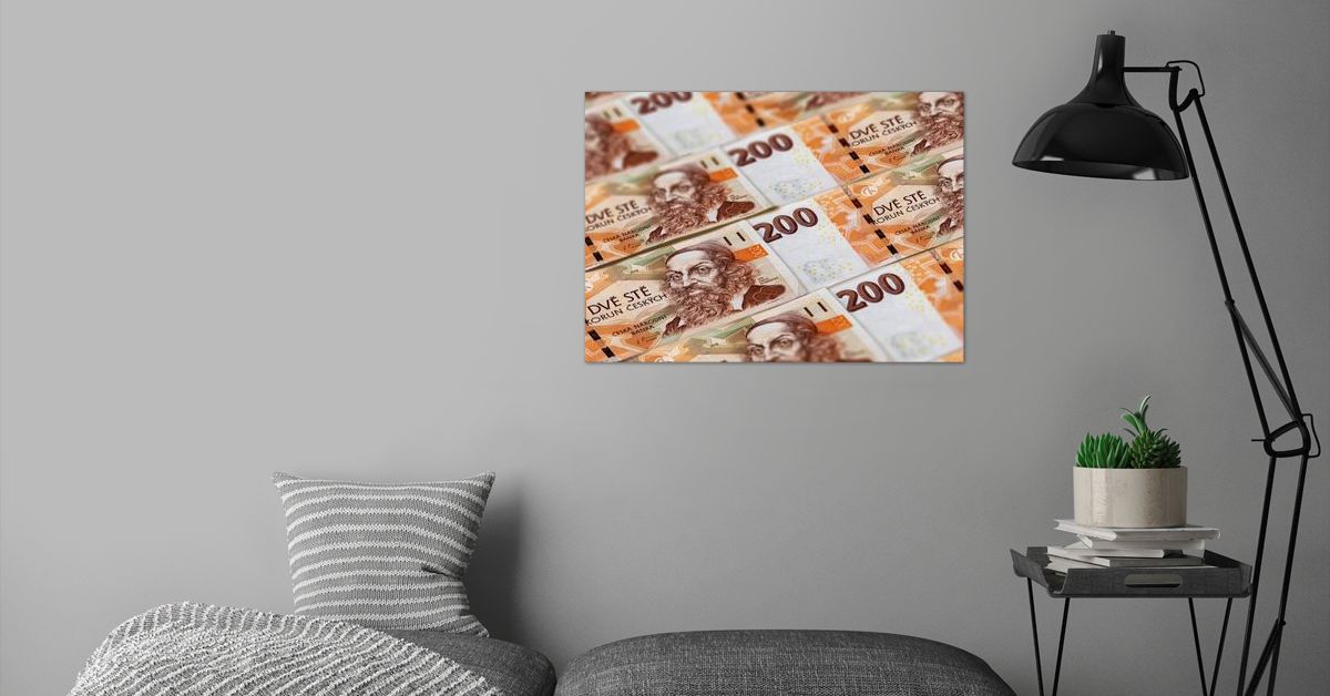  200 Czech Krona Poster By Maksym Kapliuk Displate