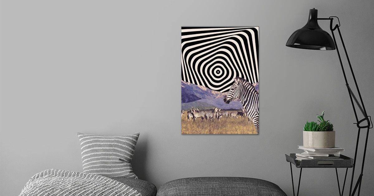 'Zebraland' Poster by Leaf and Petal Design | Displate
