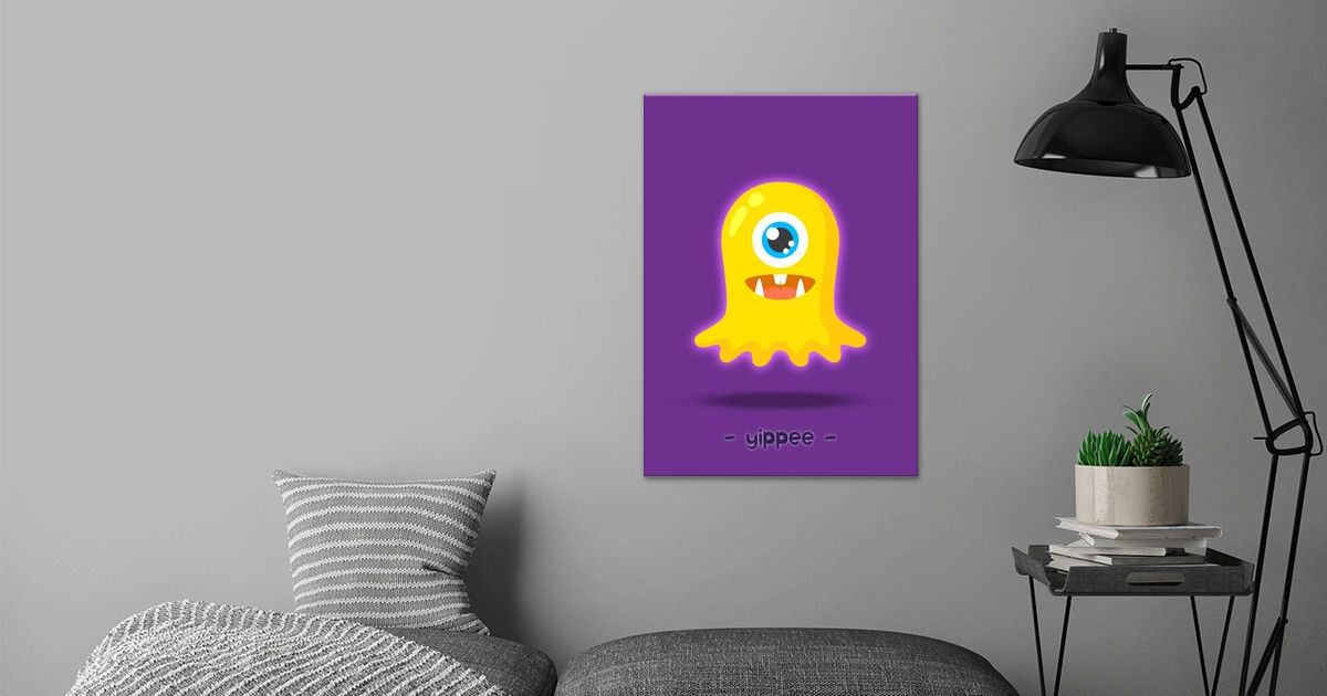 'Little Monster YIPPEE' Poster by Uros Piculin | Displate