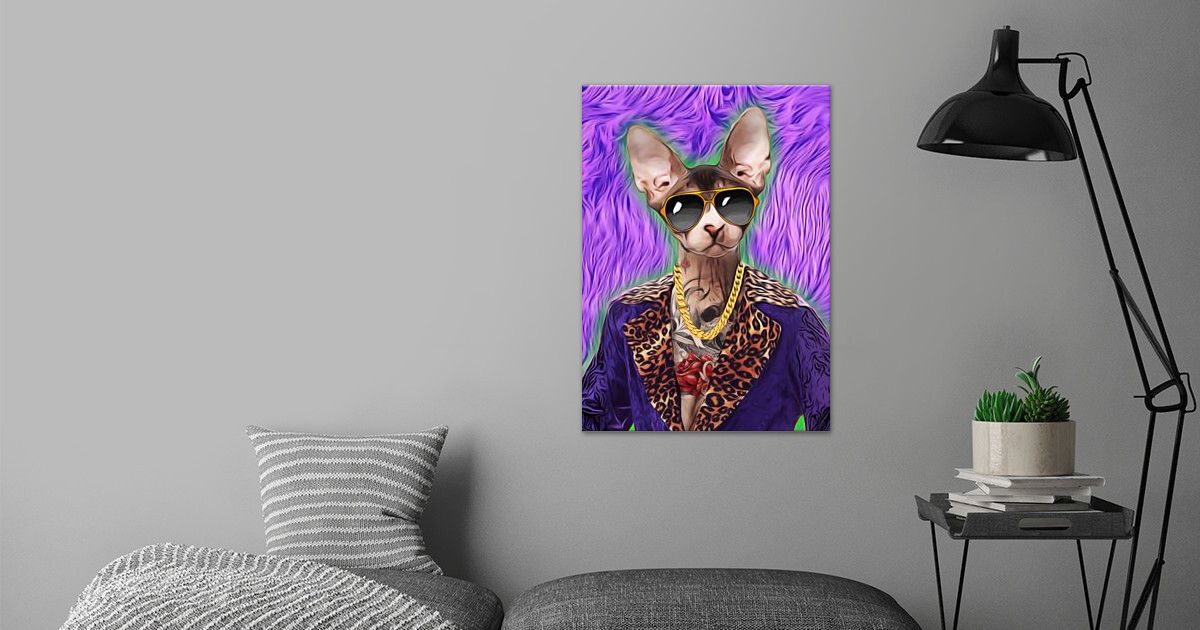 'Pimp Cat' Poster by Big Tex Funkadelic | Displate