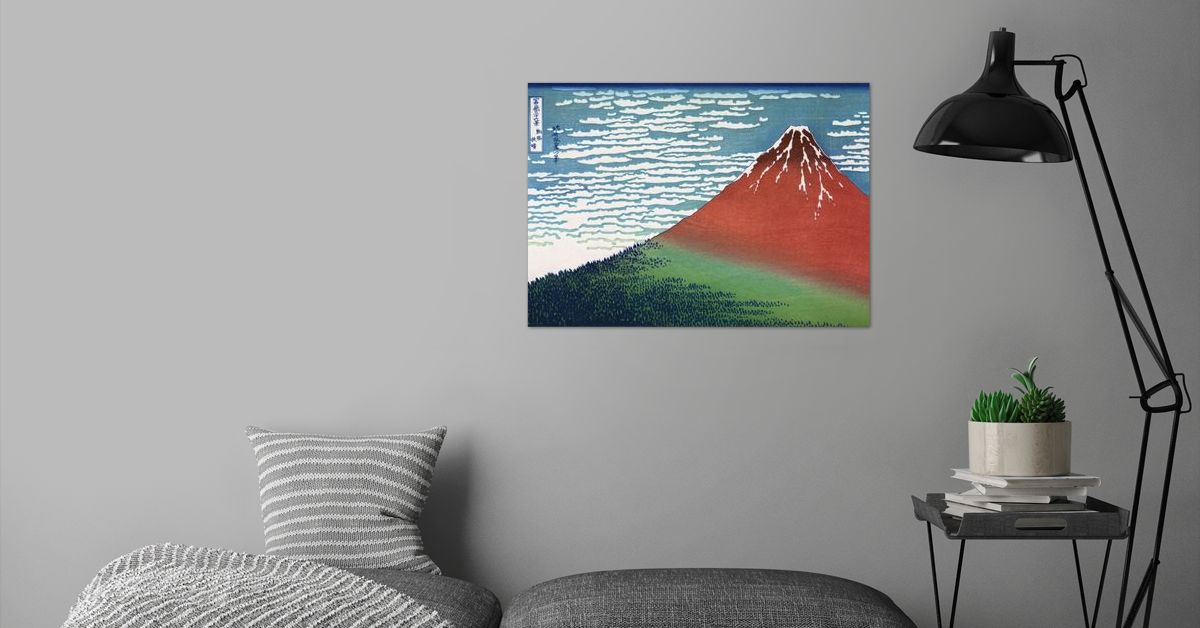'The Red Fuji' Poster by Takeda Art | Displate