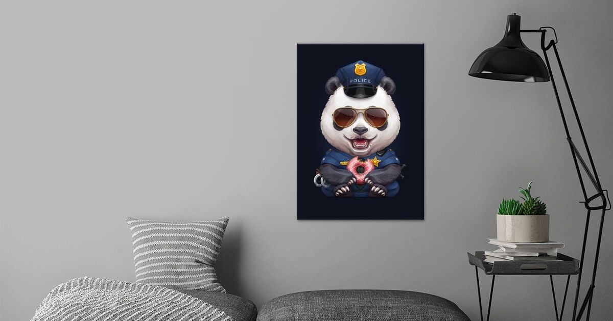 'Panda Police Officer' Poster by Stonemask | Displate