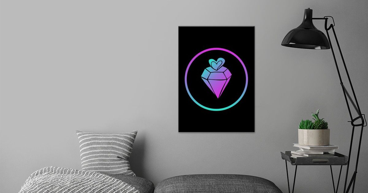 'Neon Diamond Gem 7' Poster by Maricris M | Displate