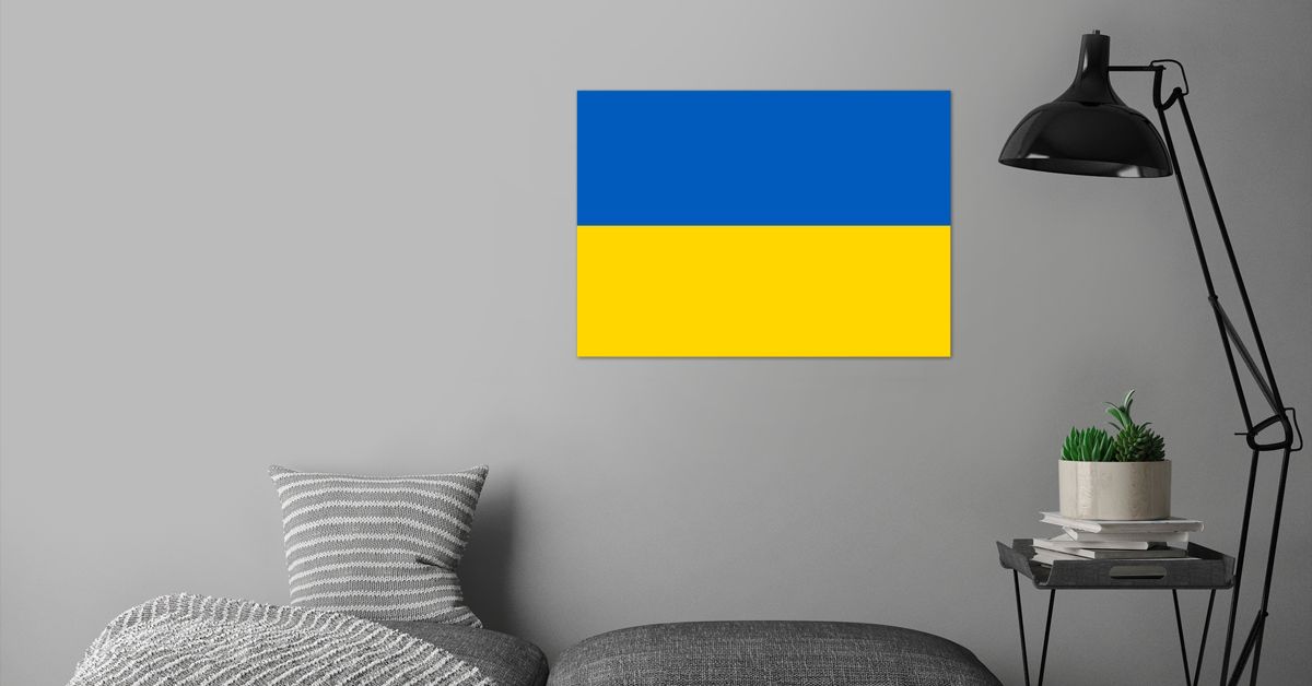 'UKRAINE Flag' Poster by Maksym Kapliuk | Displate