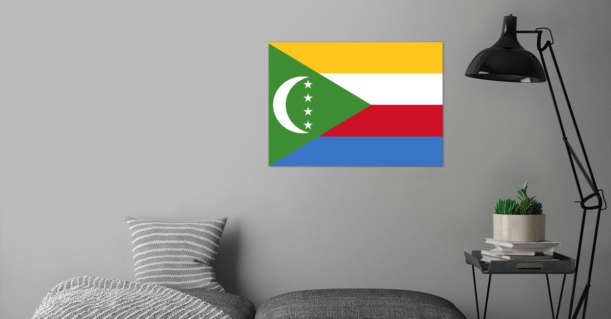 'COMOROS Flag' Poster by Maksym Kapliuk | Displate