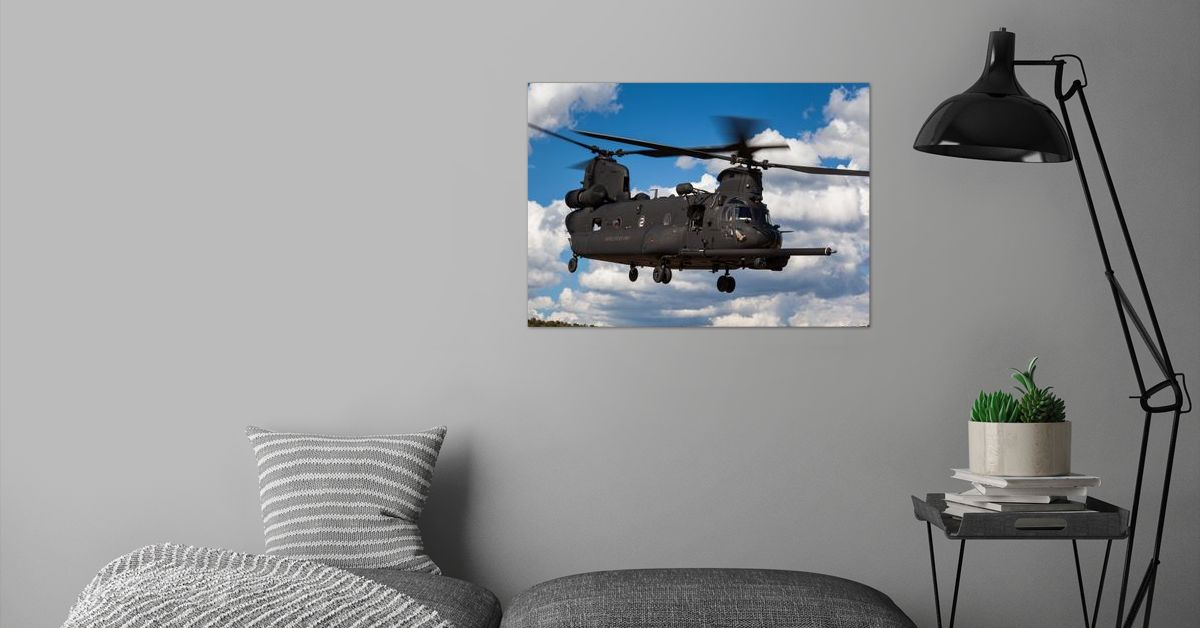 'MH47G Chinook' Poster by Conceptual Photography | Displate