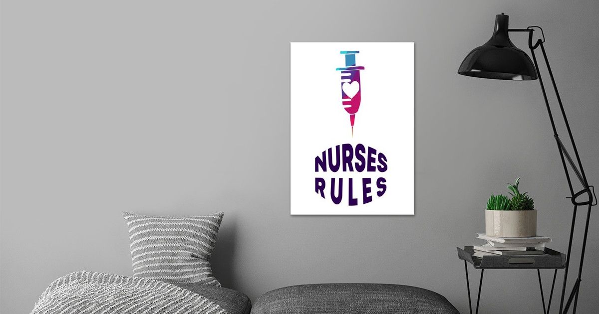 'Nurses Rules 17' Poster by Maricris M | Displate