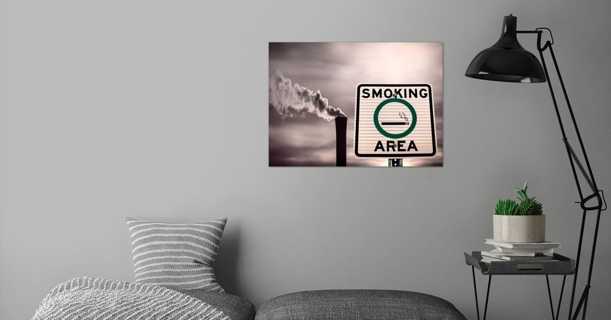 'Smoking Area' Poster by Bob Orsillo | Displate
