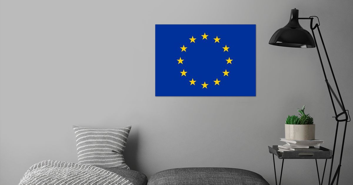 'EUROPEAN UNION Flag' Poster by Maksym Kapliuk | Displate