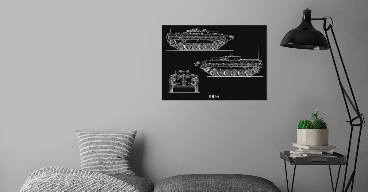 'BMP 1' Poster by Blueprint Expert | Displate