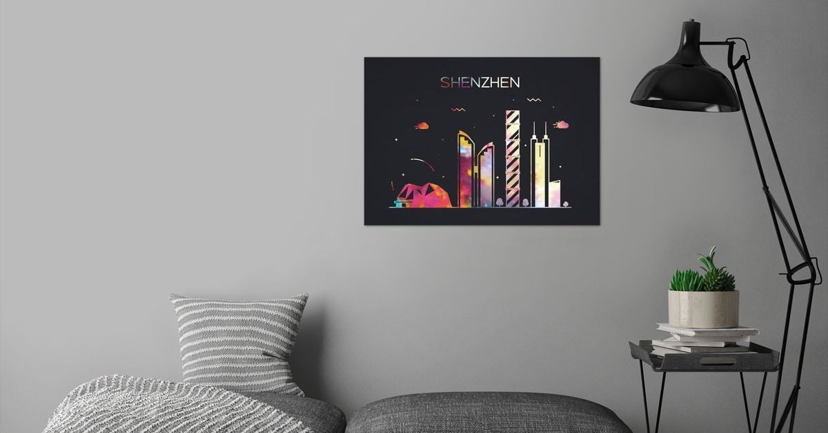 'Shenzhen China City' Poster by Design Turnpike | Displate