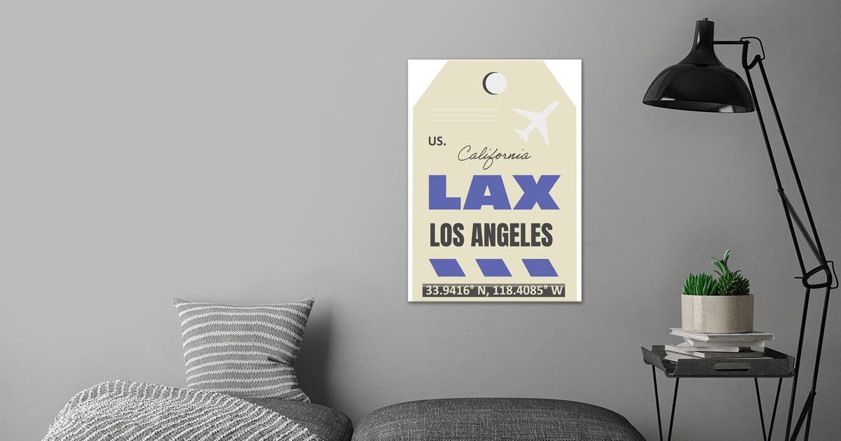 'Los Angeles airport LAX' Poster by Epic Adventure | Displate