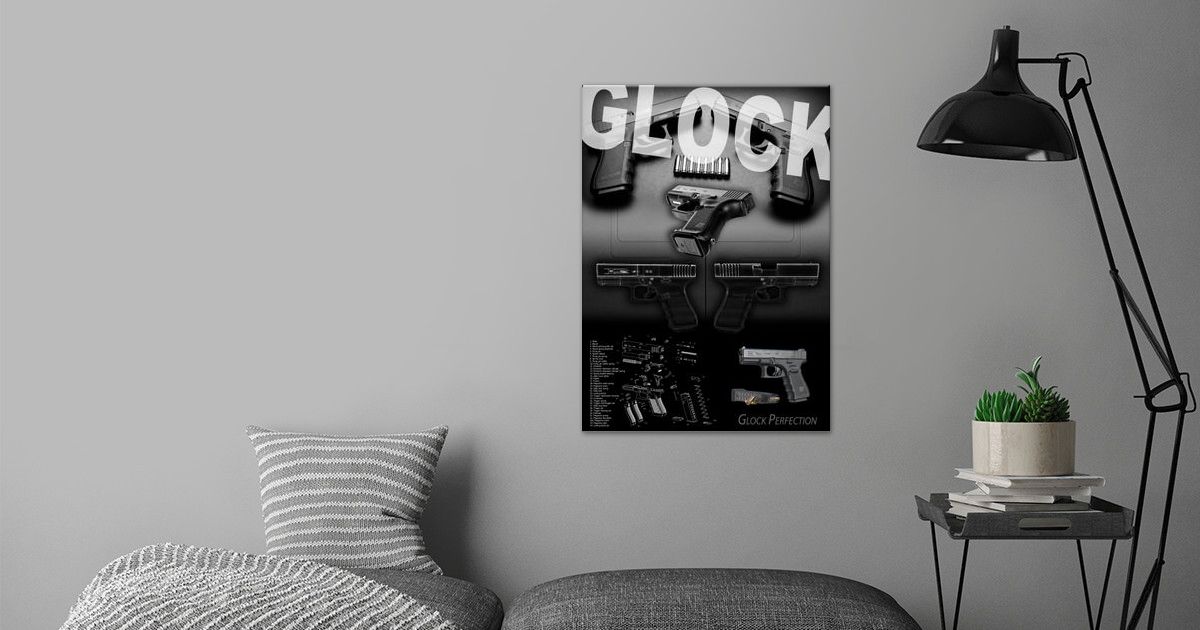 'Glock 19 Handgun' Poster by Pod M | Displate