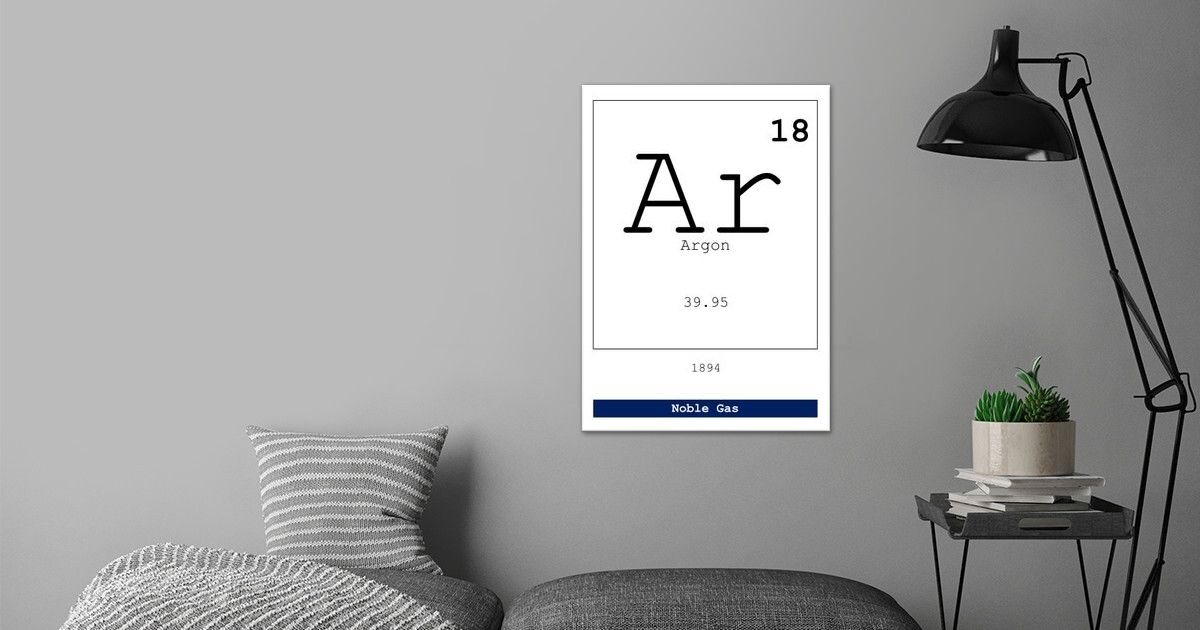'Argon' Poster by ChemECool | Displate