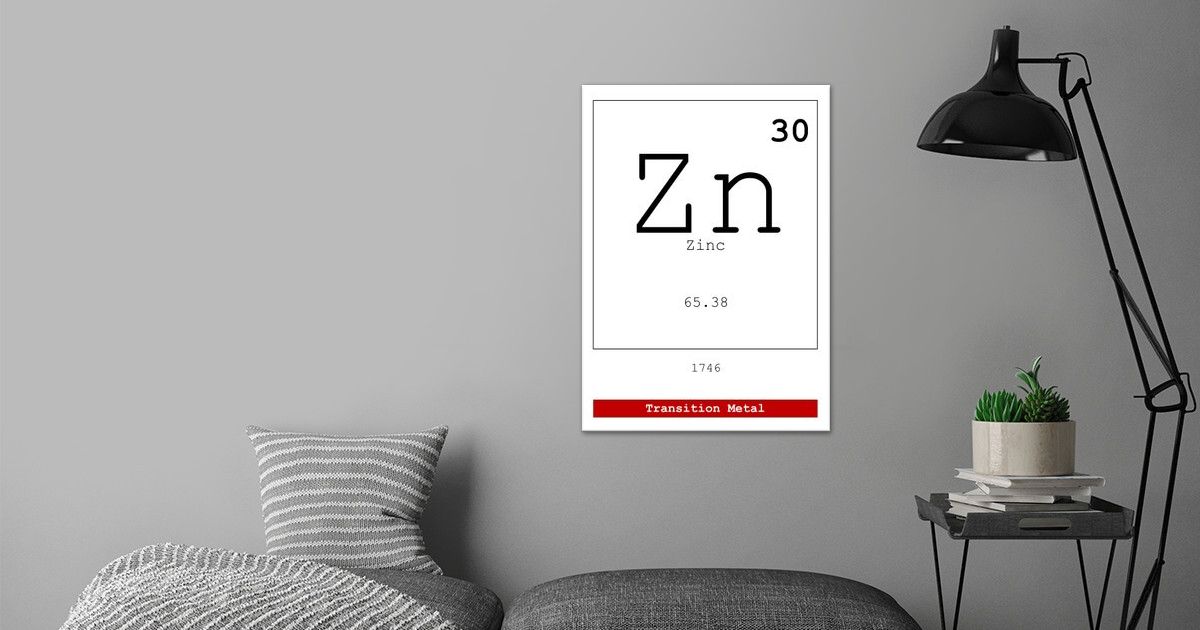 'Zinc' Poster by ChemECool | Displate