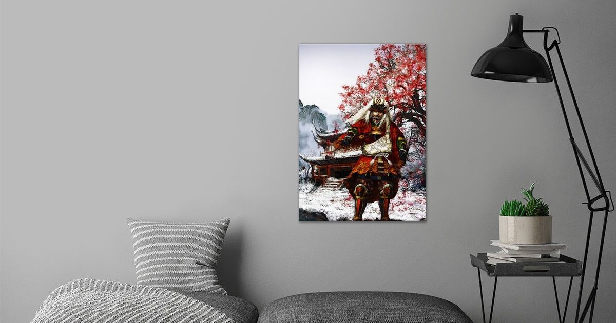 'Snow Samurai' Poster by Nine Arts | Displate