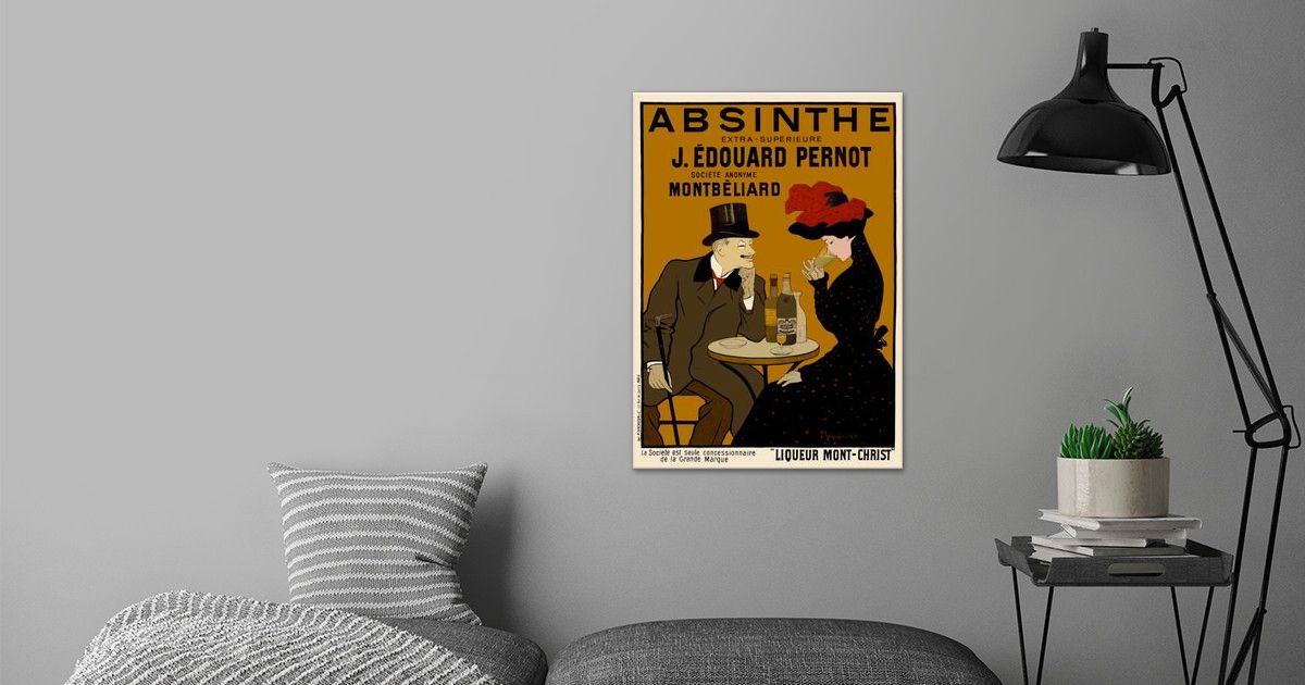 'Vintage Absinthe Ad' Poster by Head Rubble | Displate