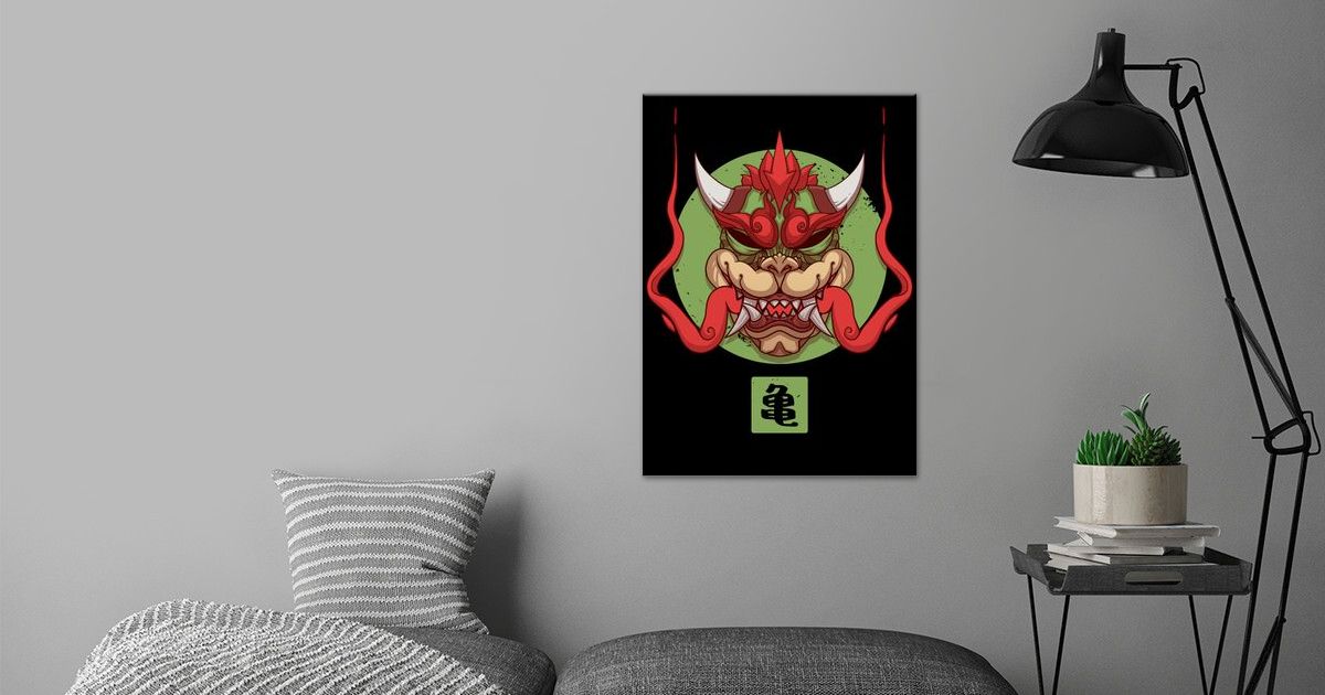 'Bowser Oni Turtle Nintendo' Poster by TheTeenosaur | Displate